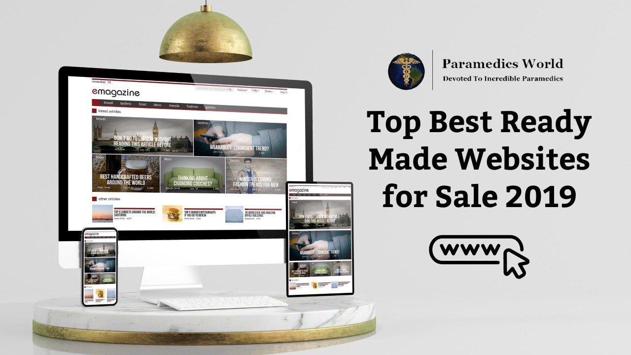Top Best Ready Made Websites for Sale 2019 | Paramedics World